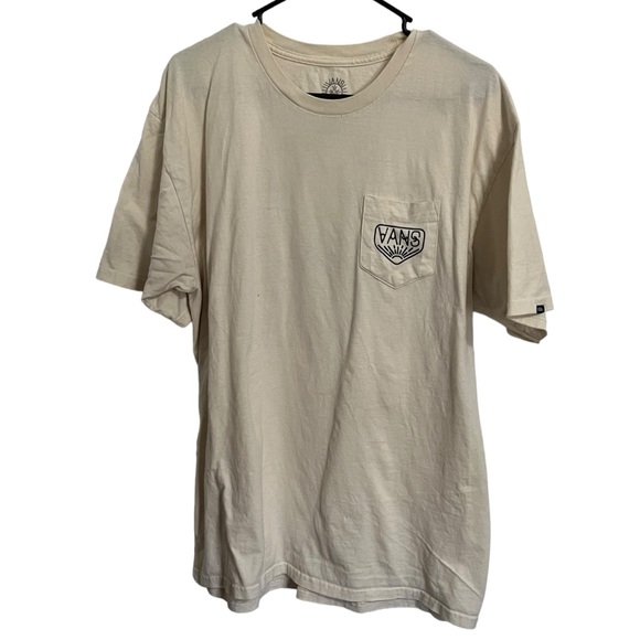 Vans | Shirts | Vans Dakota Roche Logo Tshirt Skater Crew Neck Cream ...